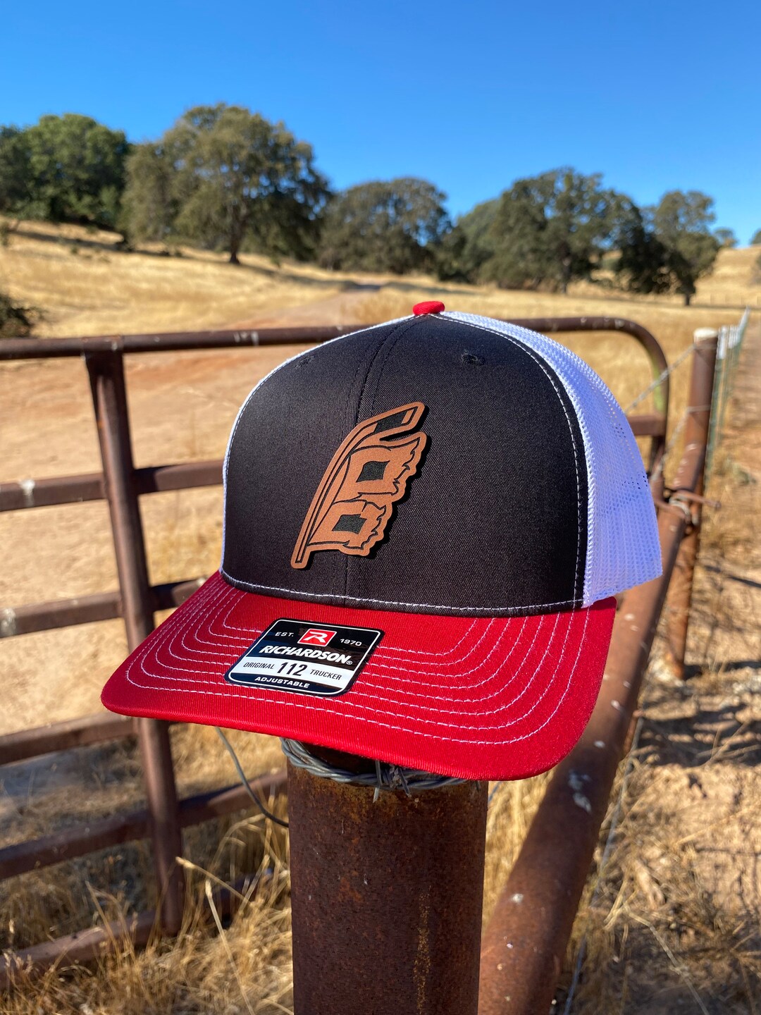 Carolina Hurricanes Warning Flag Patch Hat Leatherette Richardson 112 ...