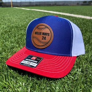 Personalized Baseball Hat: Premium Leather Patch Cap With Player's Name ...