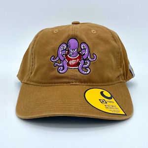 Red Wings Hat, AL the Octopus Carhartt Velcro Strap Cap Hockey Gift - Etsy