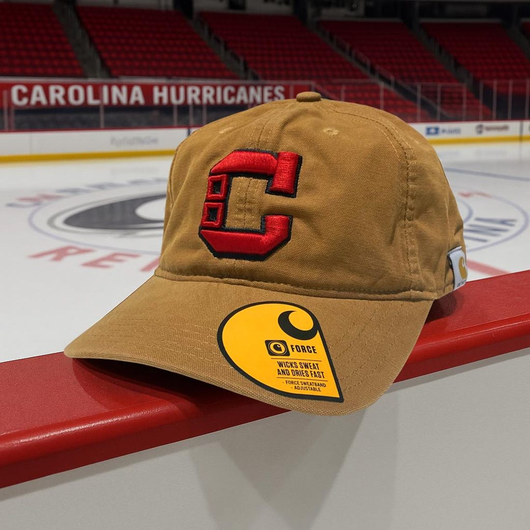 Carolina Hurricanes Hat - Carhartt Canes Cap, Hurricanes C Puff Hat ...