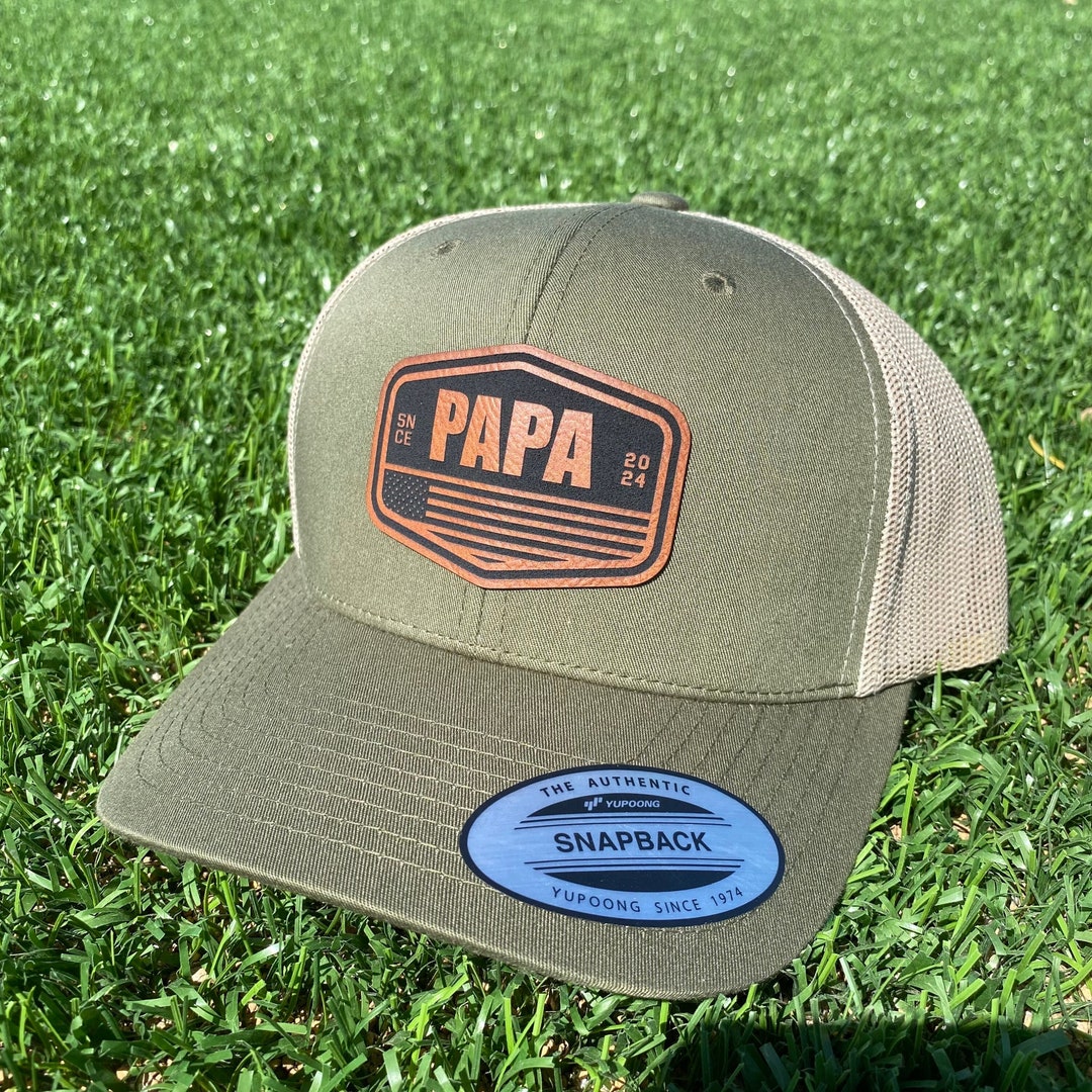 PAPA Patch Hat, Personalized Papa Est Hat, Dad Birthday Gifts, New Dad ...