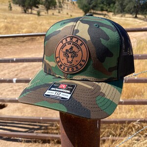 Texas Longhorns Hat Leather Patch Hat Leatherette Patch - Etsy