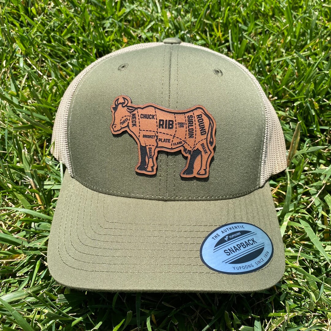 BBQ Hat, Butcher Cuts Cow, Smoking Ribs Cap, Grill Master, Dads BBQ Hat ...