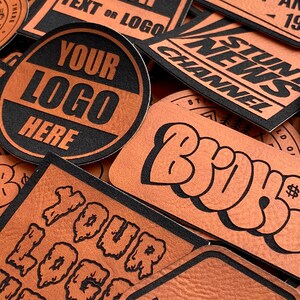 Custom Leatherette Patches - Personalize Leatherette Patches With Your ...