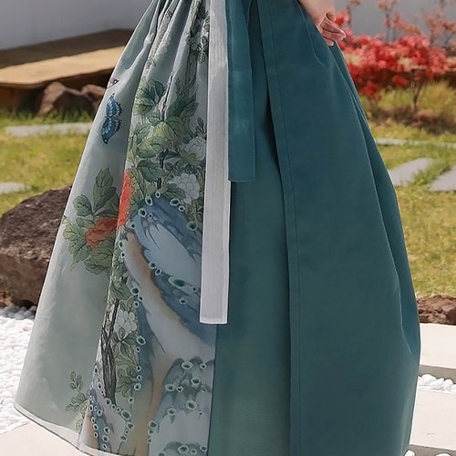 Hanbok Skirt Chima Wrap Design Modern Daily Hanbok Traditional - Etsy