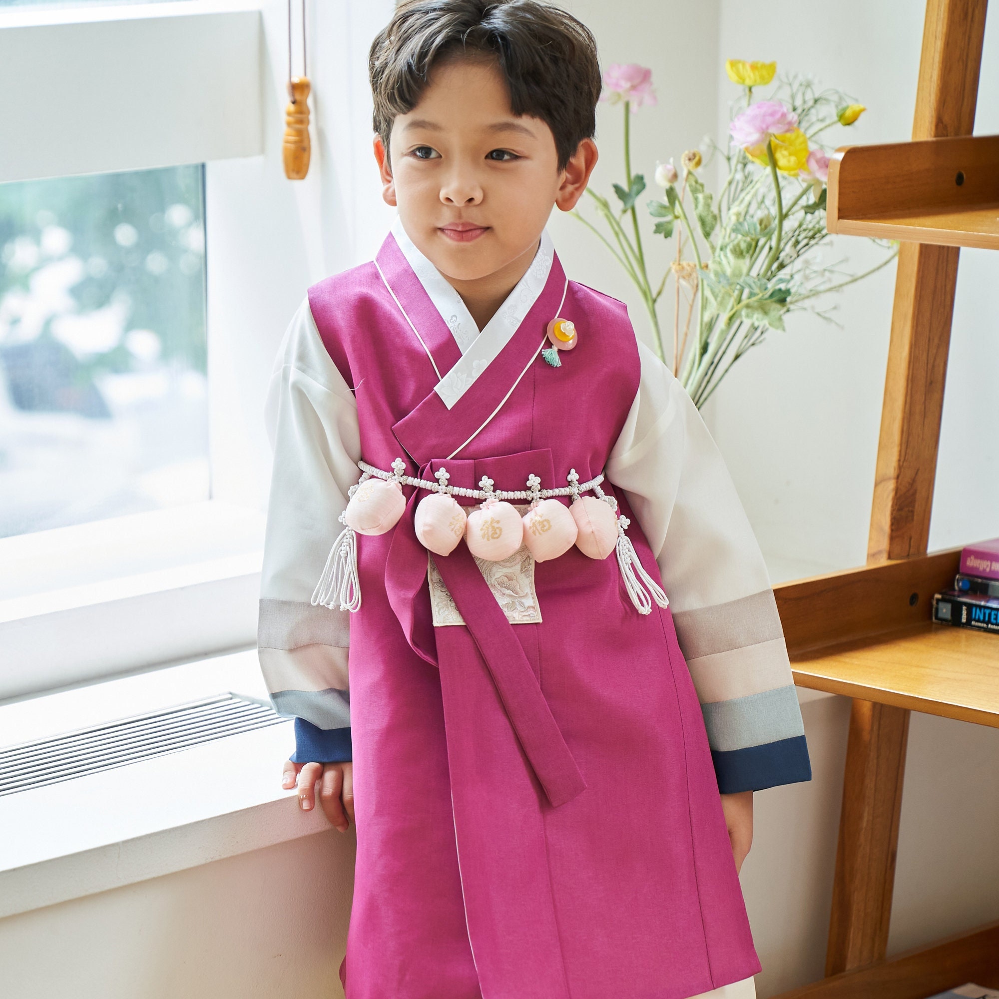 Korean Hanbok Boy Baby Korea Traditional Clothing Set 100th - Etsy