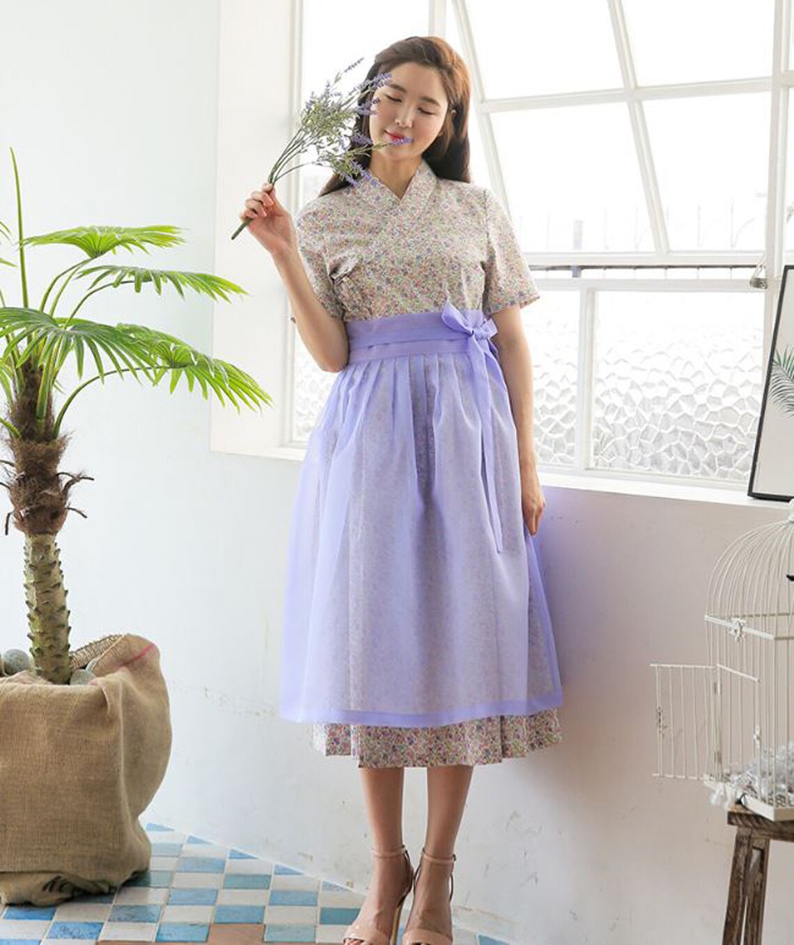 Hanbok Woman Cover Rap Skirt Chima Korea Modernized Daily - Etsy