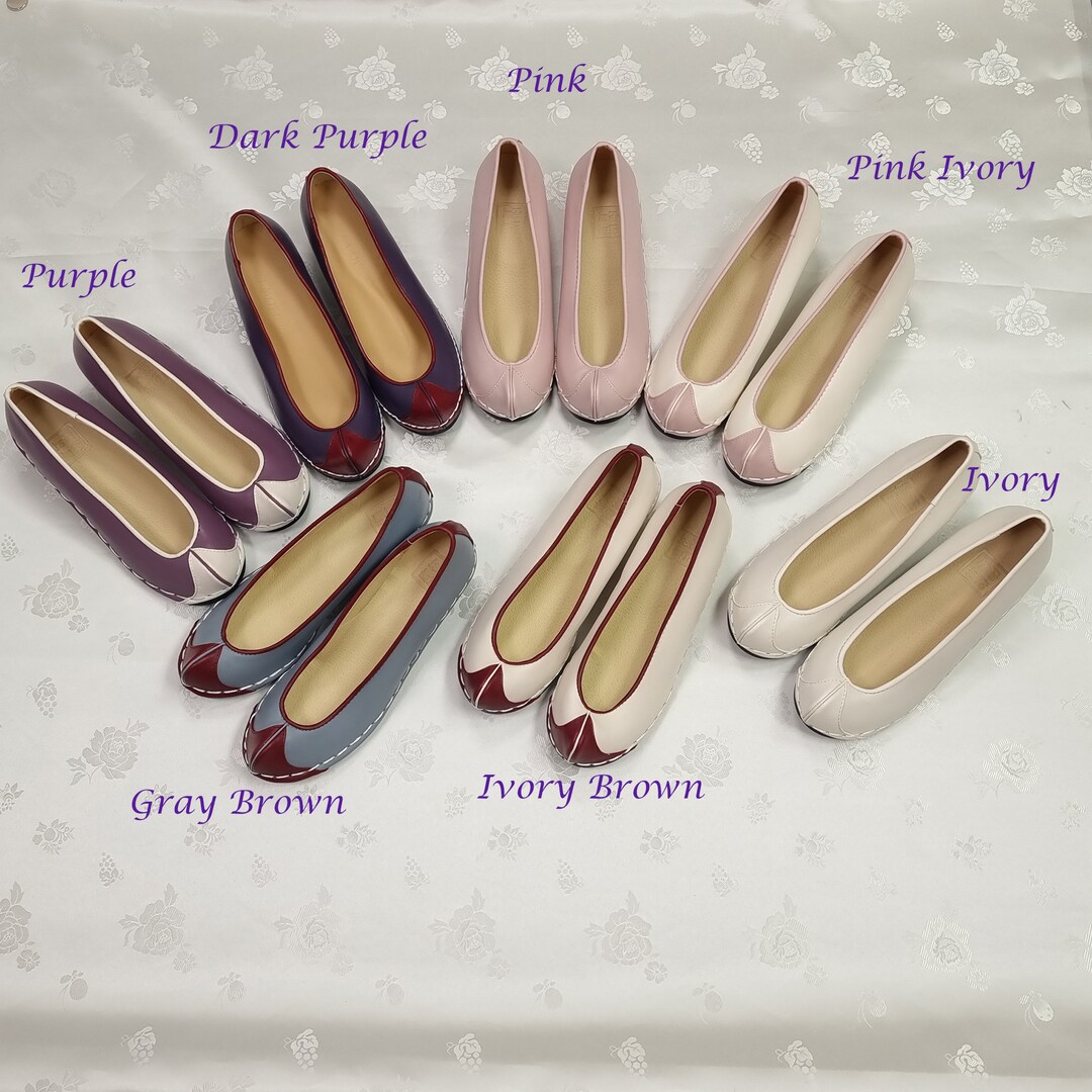 Women Hanbok Shoes Socks Package Korea Traditional 5 Cm Heel Wedding ...