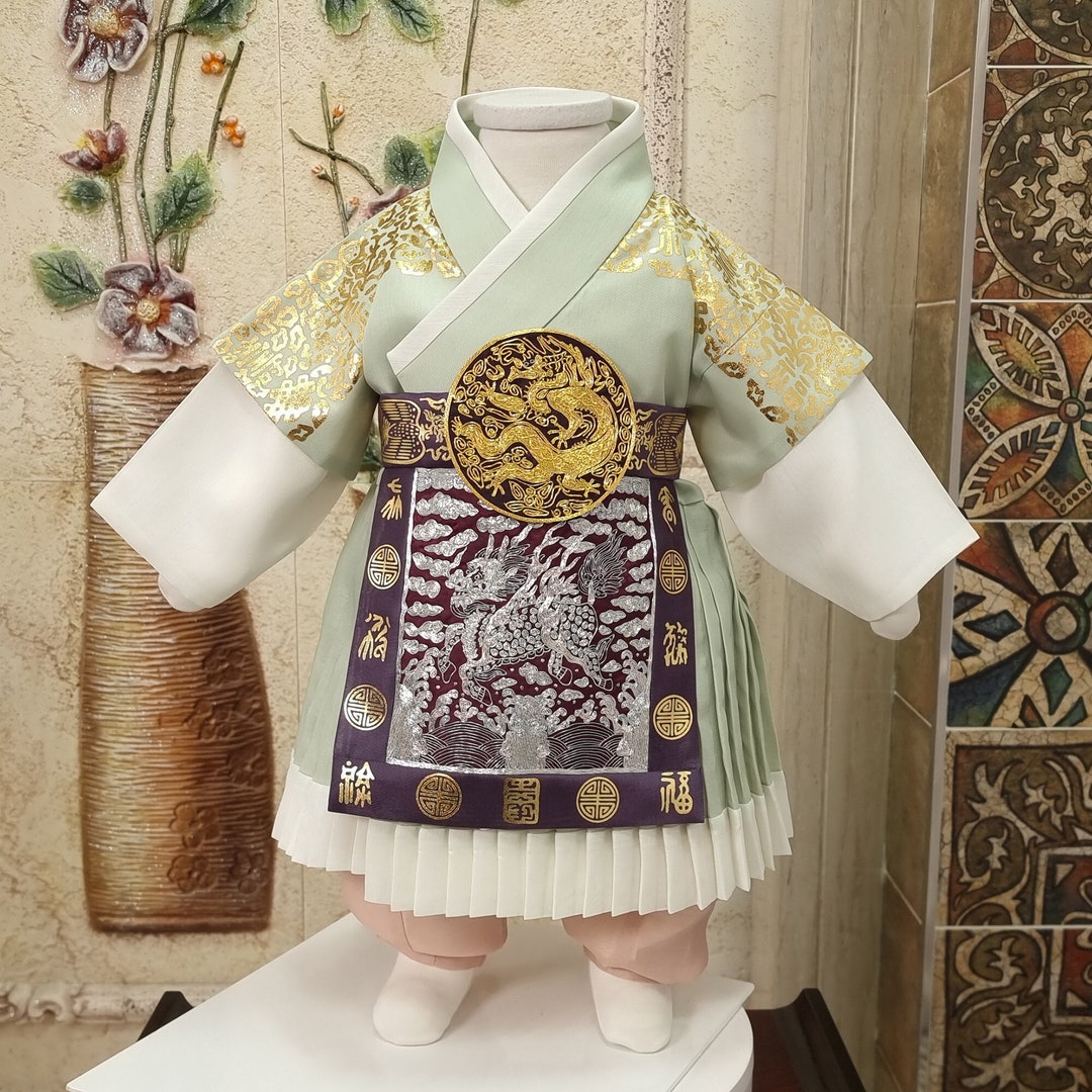 Prince Hanbok Baby Boy Clothing Light Green Korea Traditional - Etsy