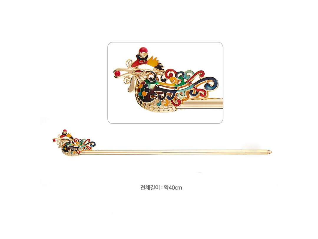 Women Korean Traditional Hair Pin Binyeo Stick Accessory Female Hanbok ...