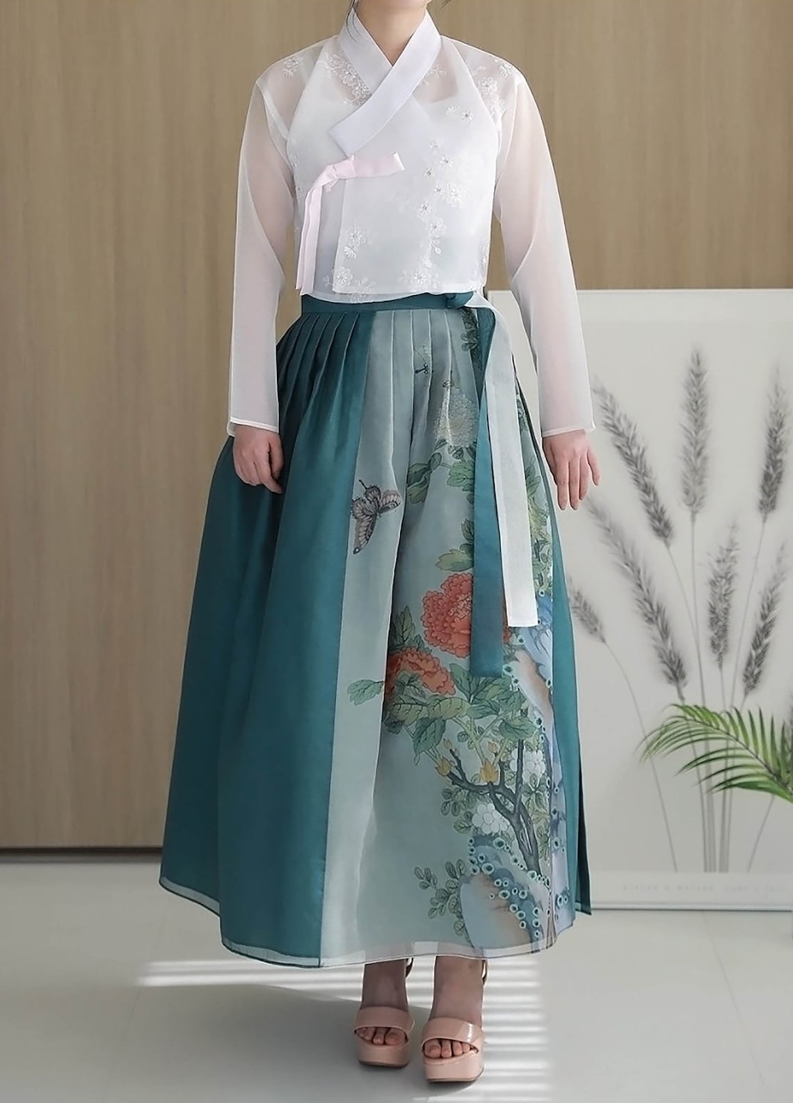 Hanbok Skirt Chima Wrap Design Modern Daily Hanbok Traditional - Etsy