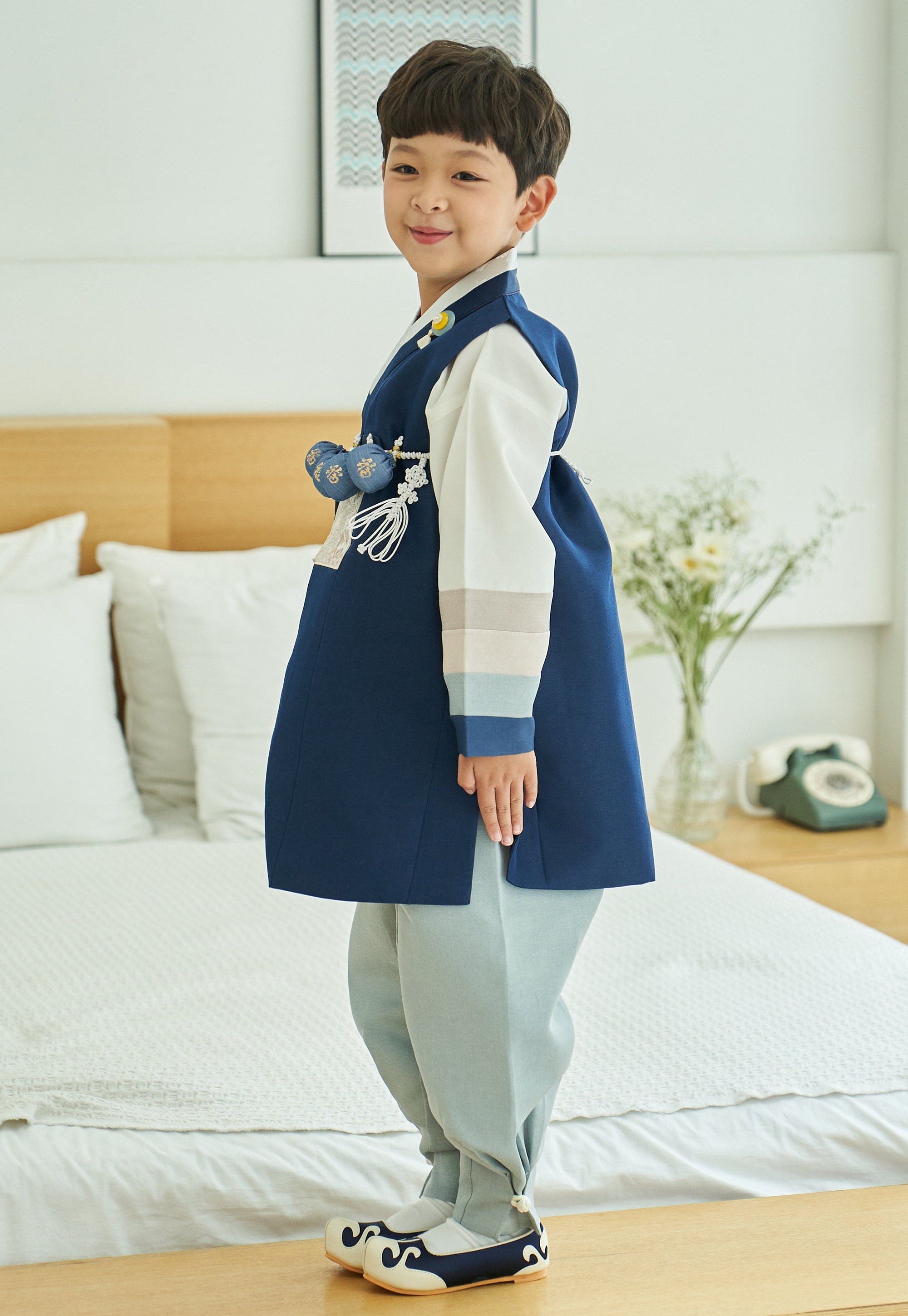 Korean Hanbok Boy Baby Korea Traditional Clothing Set 100th - Etsy
