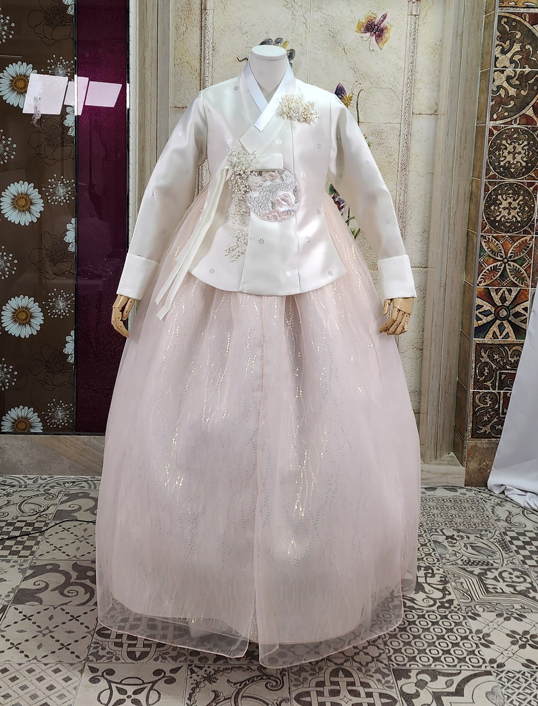 Woman Hanbok Dress Korea Traditional Clothes Set Wedding Ceremony ...