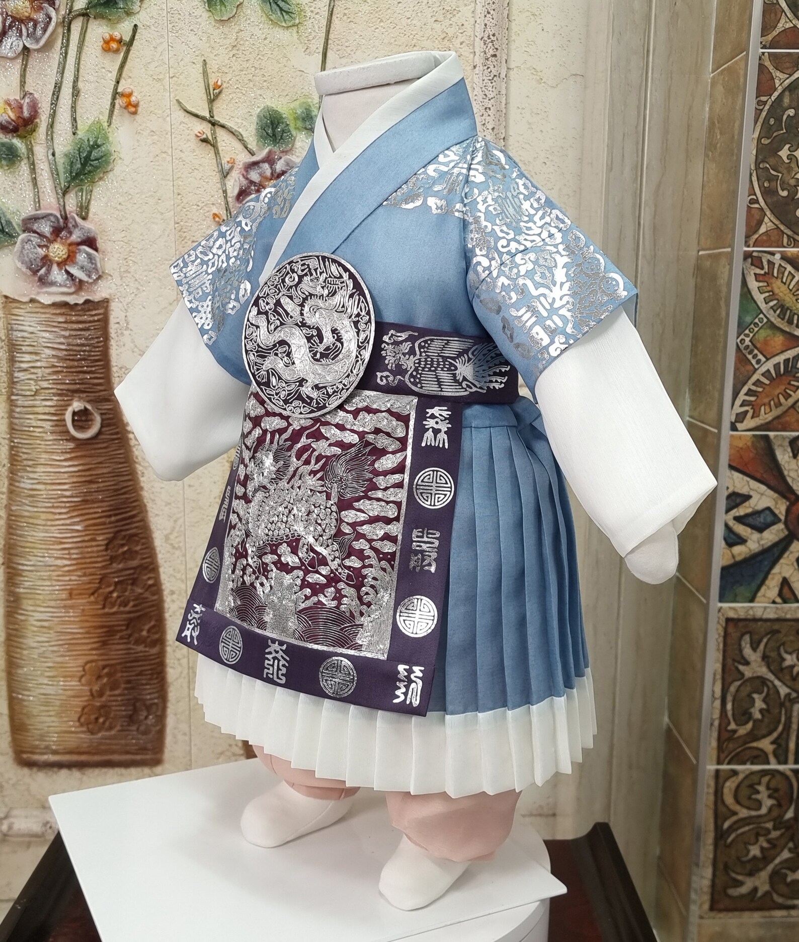 Prince Hanbok Baby Boy Clothing Sky Blue Korea Traditional - Etsy