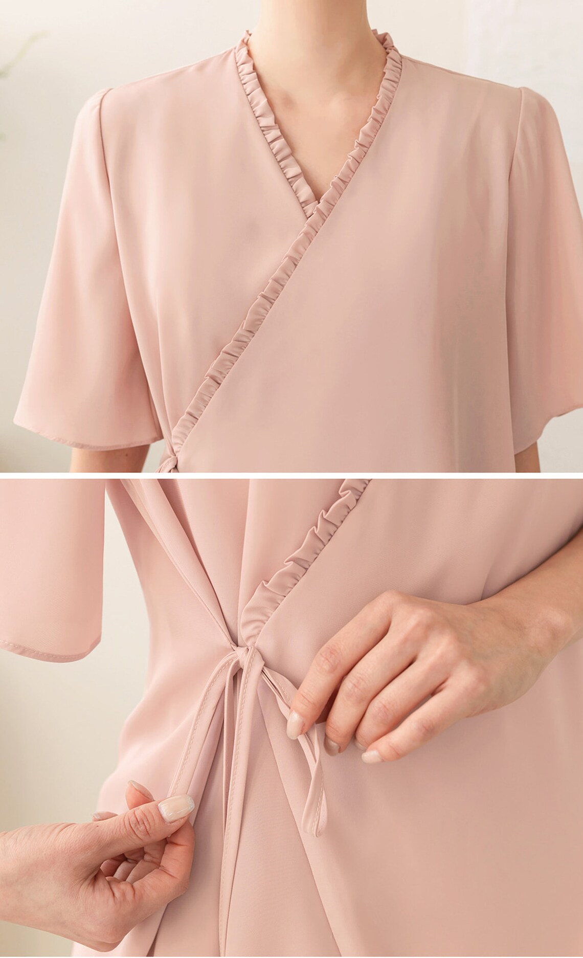 Women's Modern Hanbok Jeogori Blouse Pink Short Sleeve - Etsy