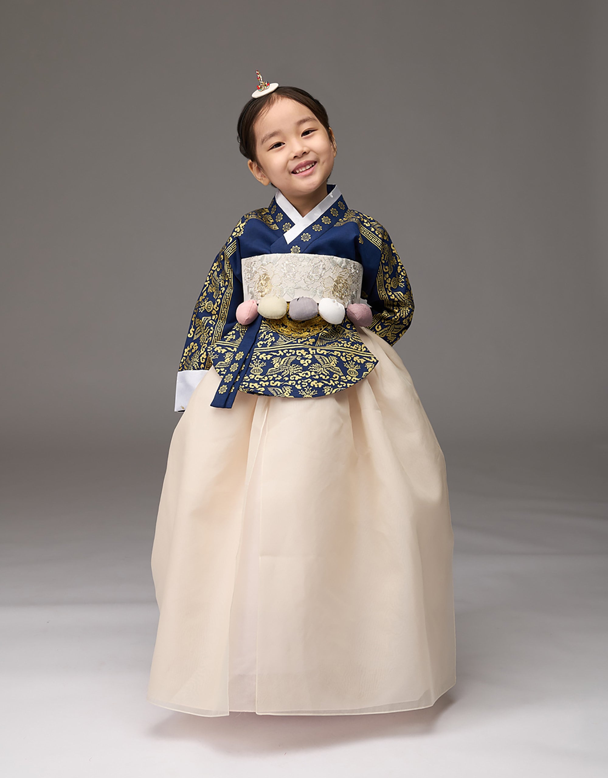 Yellow Baby Girl Hanbok Korean Traditional First Birthday Dol Party ...