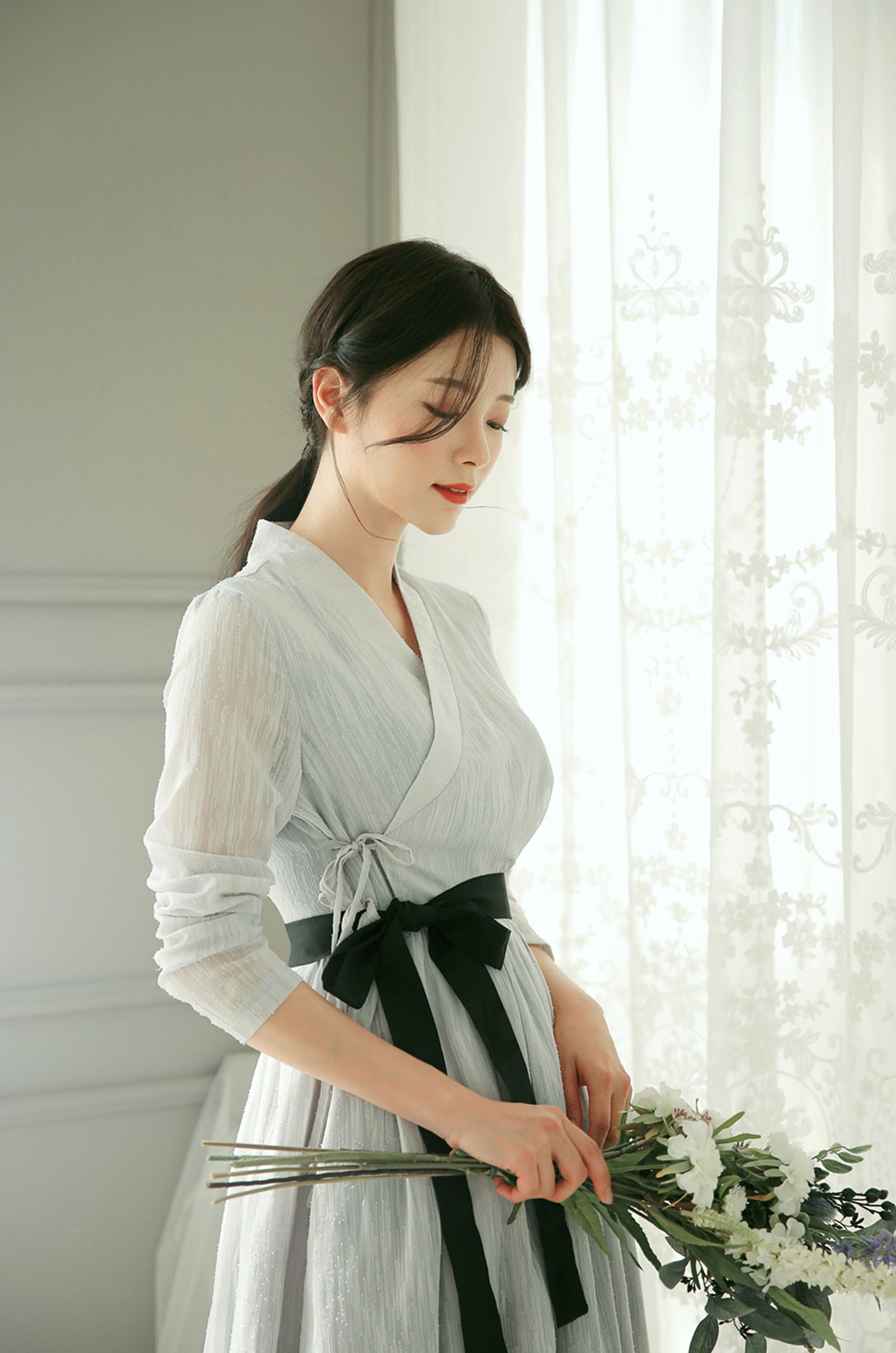 Light Gray Modern Hanbok Hanbok Women Korean Hanbok Modern, 56% OFF