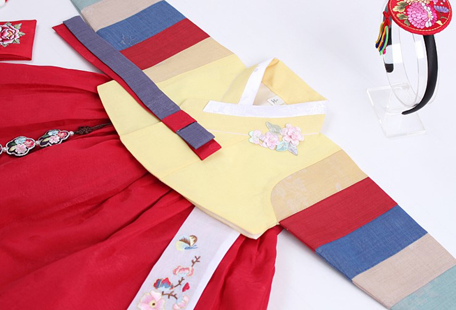 Yellow Red Hanbok Girl Baby Korea Traditional Dress First - Etsy