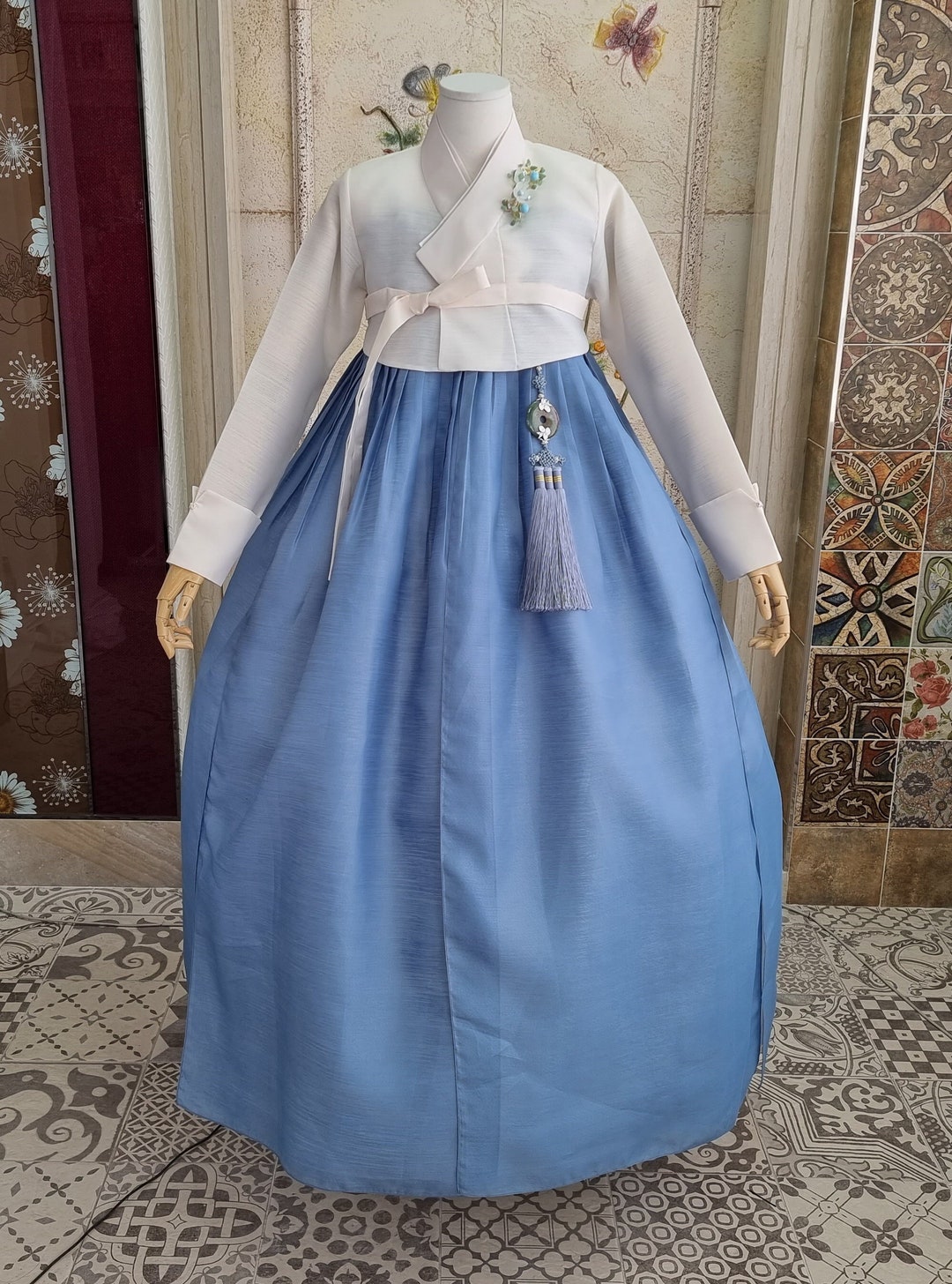 Woman Hanbok Dress Korea Traditional Clothes Set Wedding Ceremony ...