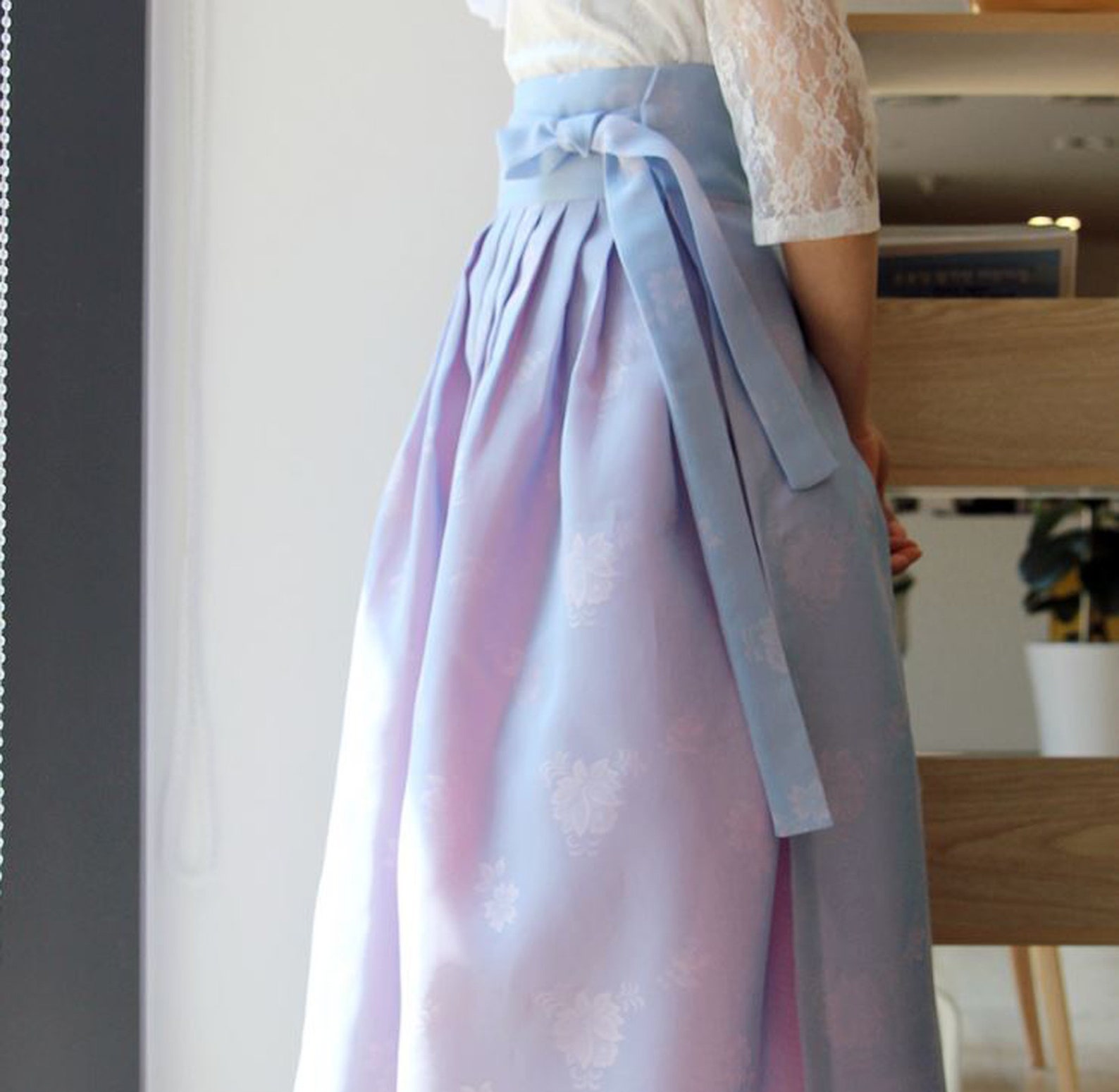 Hanbok Skirt Chima Wrap Design Modern Daily Hanbok Traditional | Etsy