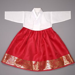 Premium Hanbok 1 Age Dol Party Baby Girl Korea Traditional Dress Wonsam ...