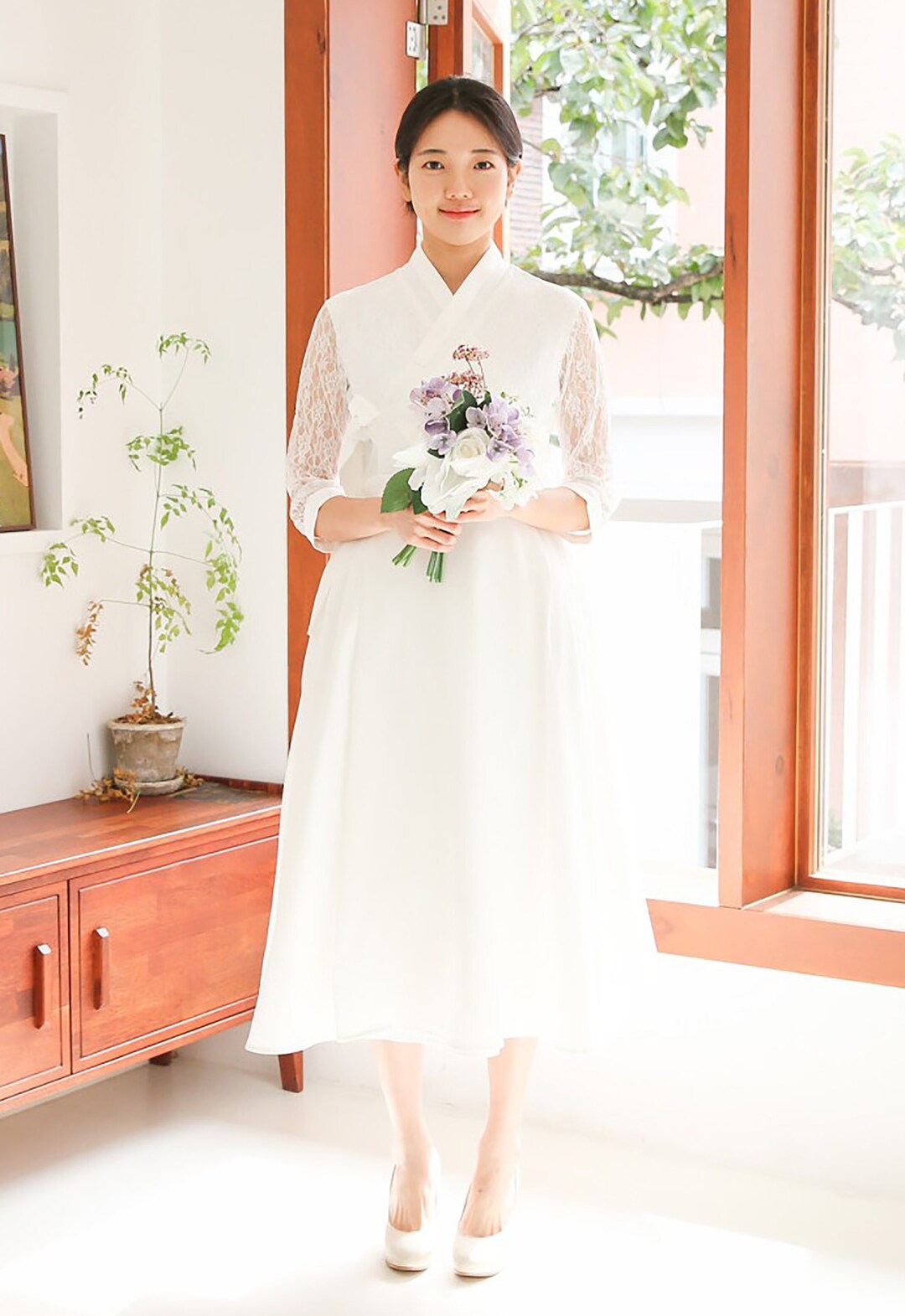 Hanbok Woman Dress Modern Hanbok Korea Traditional Casual Party Dress ...