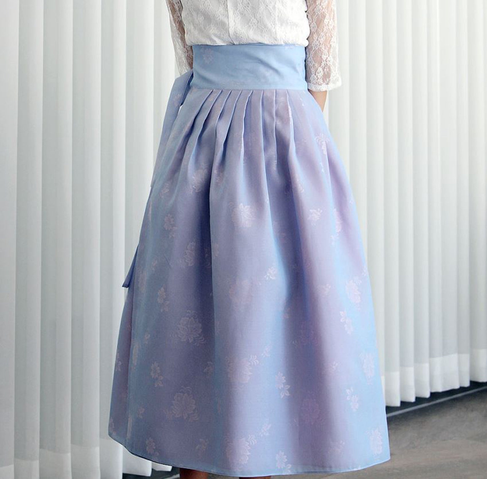 Hanbok Skirt Chima Wrap Design Modern Daily Hanbok Traditional | Etsy