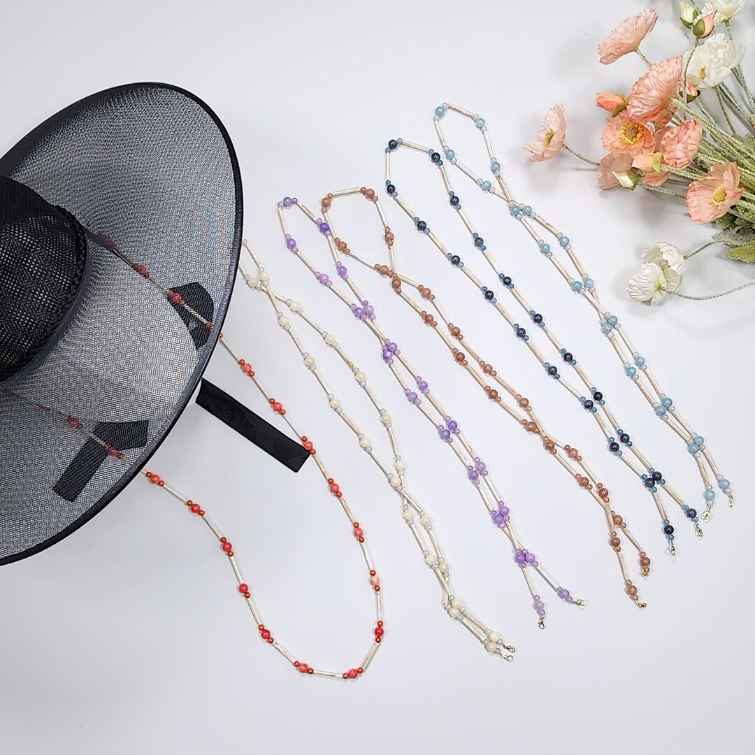 Hanbok Gat Strap Man Boy Traditional Hat Accessory 갓끈 Kdrama - Etsy