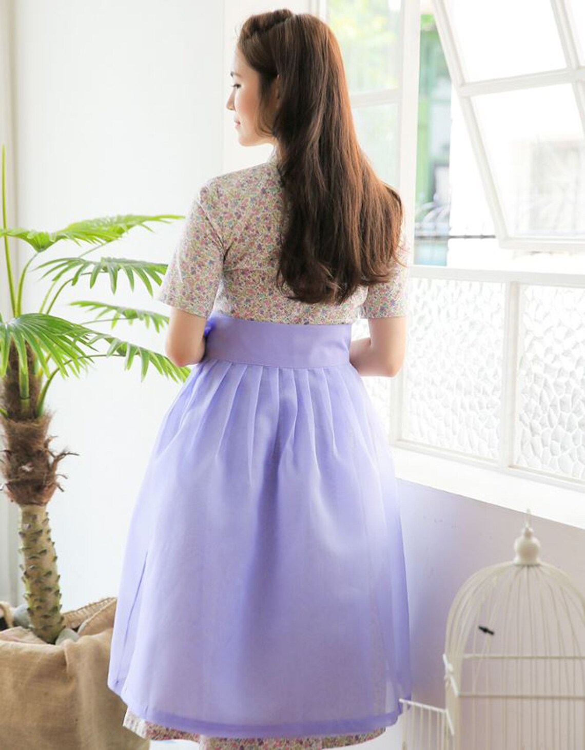 Hanbok Woman Cover Rap Skirt Chima Korea Modernized Daily - Etsy