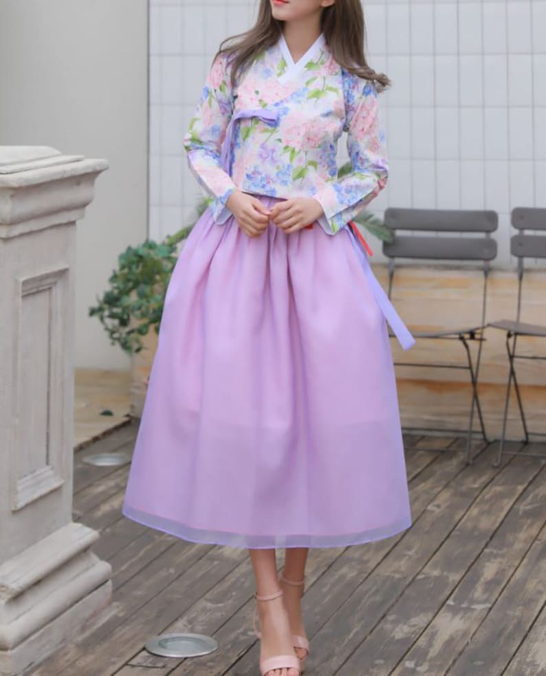 Hanbok Skirt Chima Wrapped Design Modern Daily Hanbok - Etsy