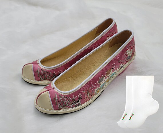 Women Hanbok Shoes Socks 버선 Package Korea Traditional Hanbok | Etsy