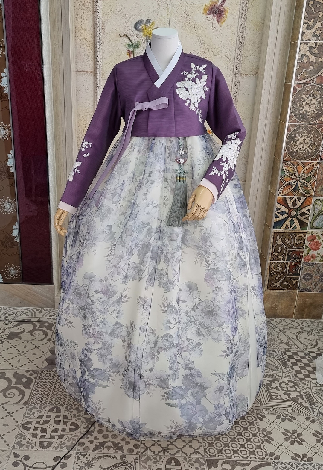 Woman Hanbok Dress Korea Traditional Clothes Set Wedding Ceremony ...