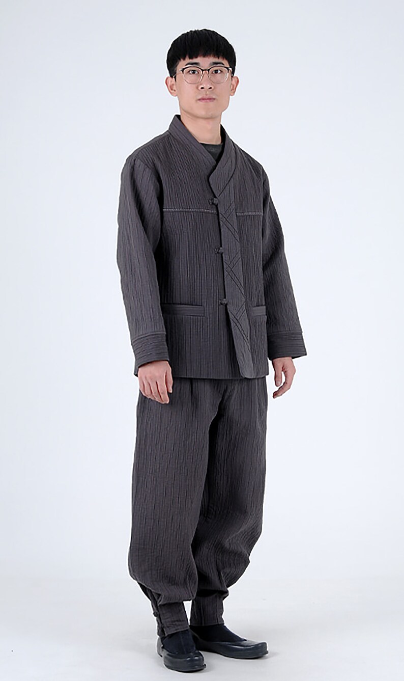 Modern Hanbok Man Male Double Fabric Fall Winter Jacket Pants - Etsy
