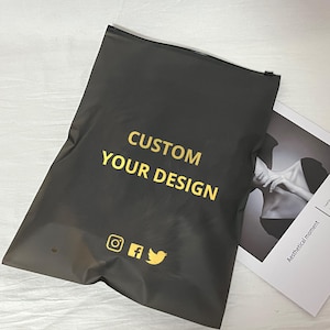 Custom Matte Black Packaging Bag Zipper Bags High Quality Plastic Bags ...