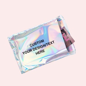 50-1000 Custom Poly Mailers Holographic Mailers Custom Poly Bags Custom Shipping Bags With Logo ...