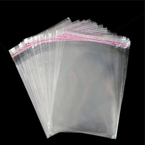 100pcs Custom Clear OPP Bags High Quality Plastic Bags Custom Packaging ...