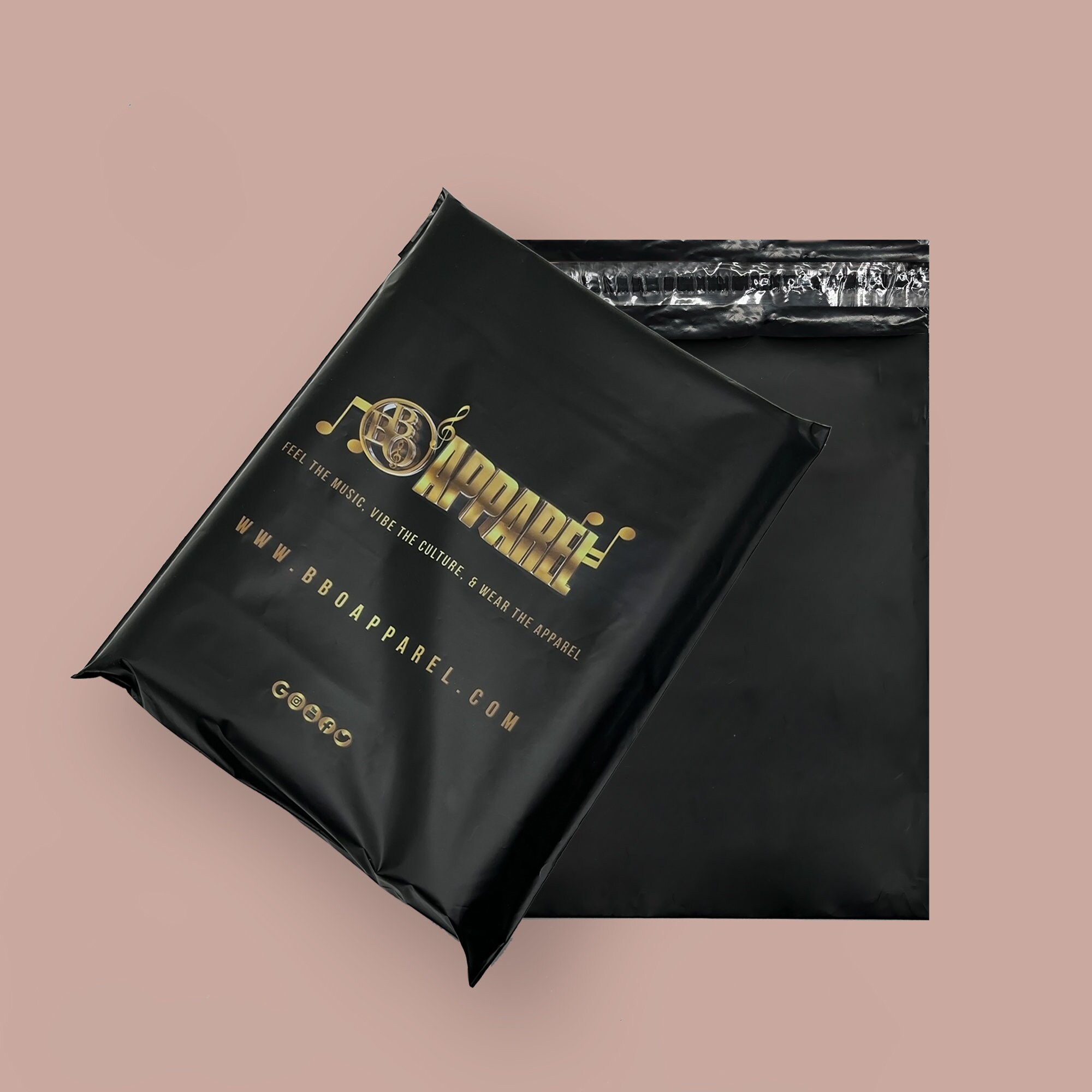 Matte Black Poly Mailers Full Color Logo Printing Adhesive - Etsy