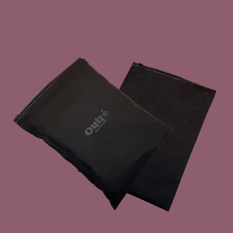 50 1000pcs Custom Matte Black Zip Lock Bags High Quality Etsy