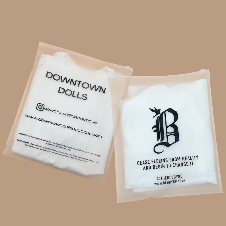 50 1000pcs Custom Frosted Zipper Lock Bags High Quality Etsy
