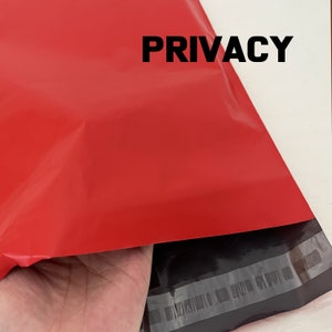 50-1000pcs Red Custom Poly Mailers Adhesive Self Sealing Shipping Bags ...