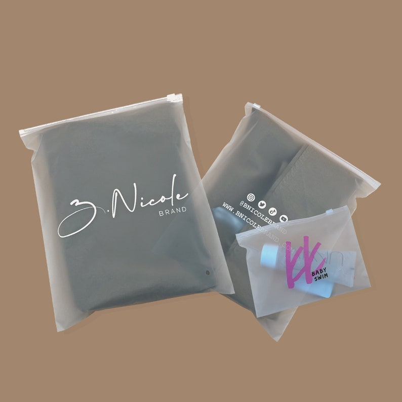 50 1000pcs Custom Frosted Zipper Lock Bags High Quality Etsy