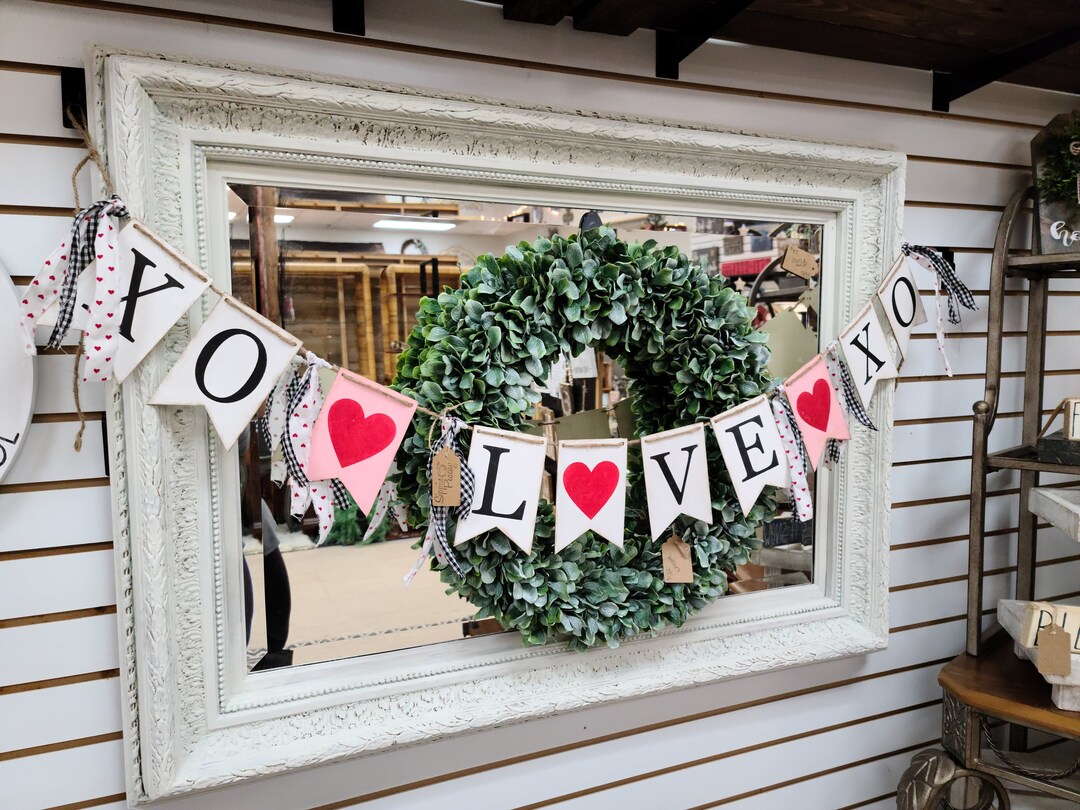 Valentines Day Decor, Love Banner, Valentines Garland, Valentines day ...