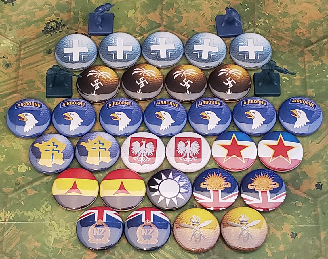 The TERRAIN Set of Tokens Compatible With Memoir 44 by Days of - Etsy