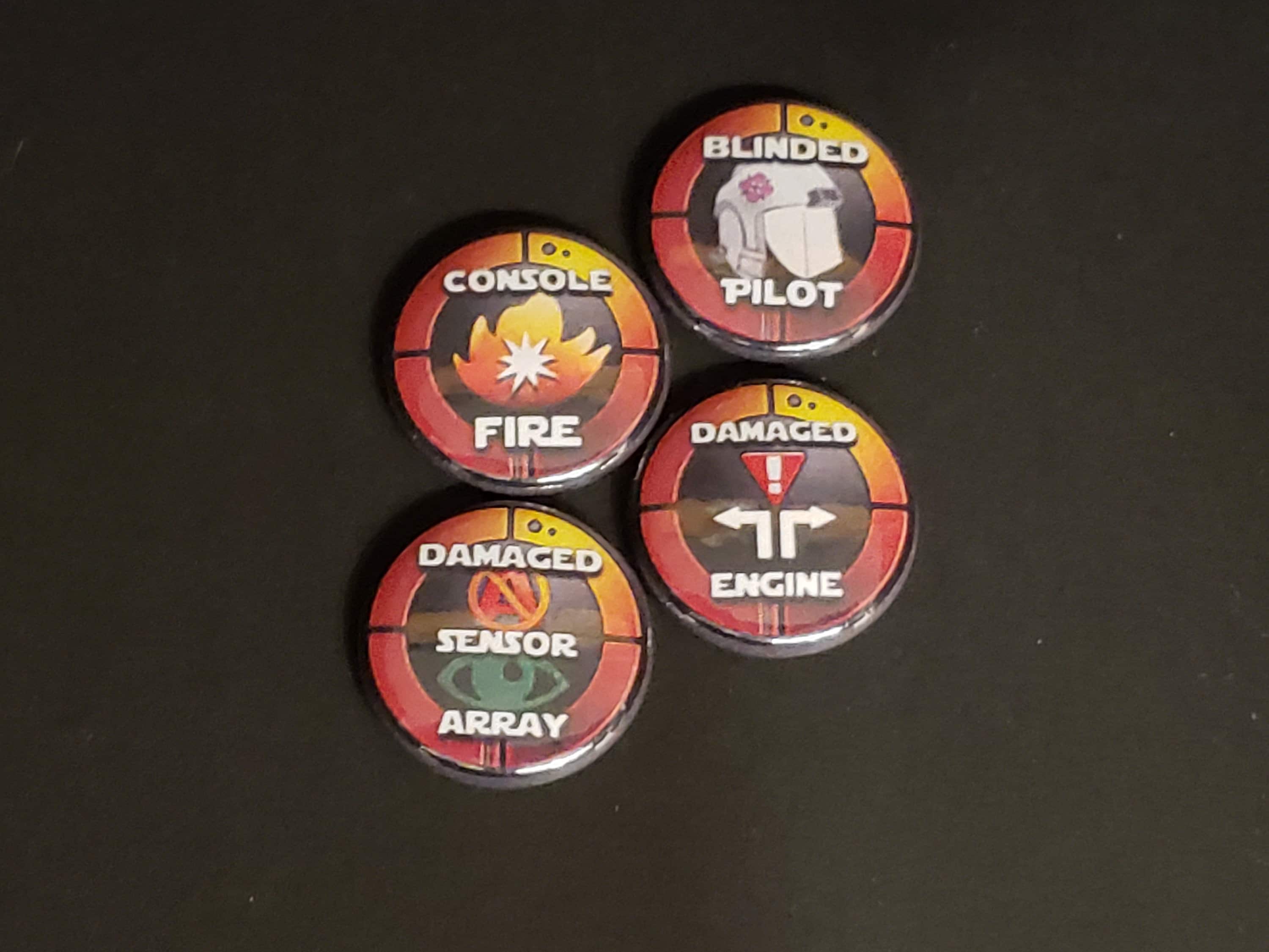 The CRITICAL HITS Style of X-wing Tokens Compatible With Star - Etsy