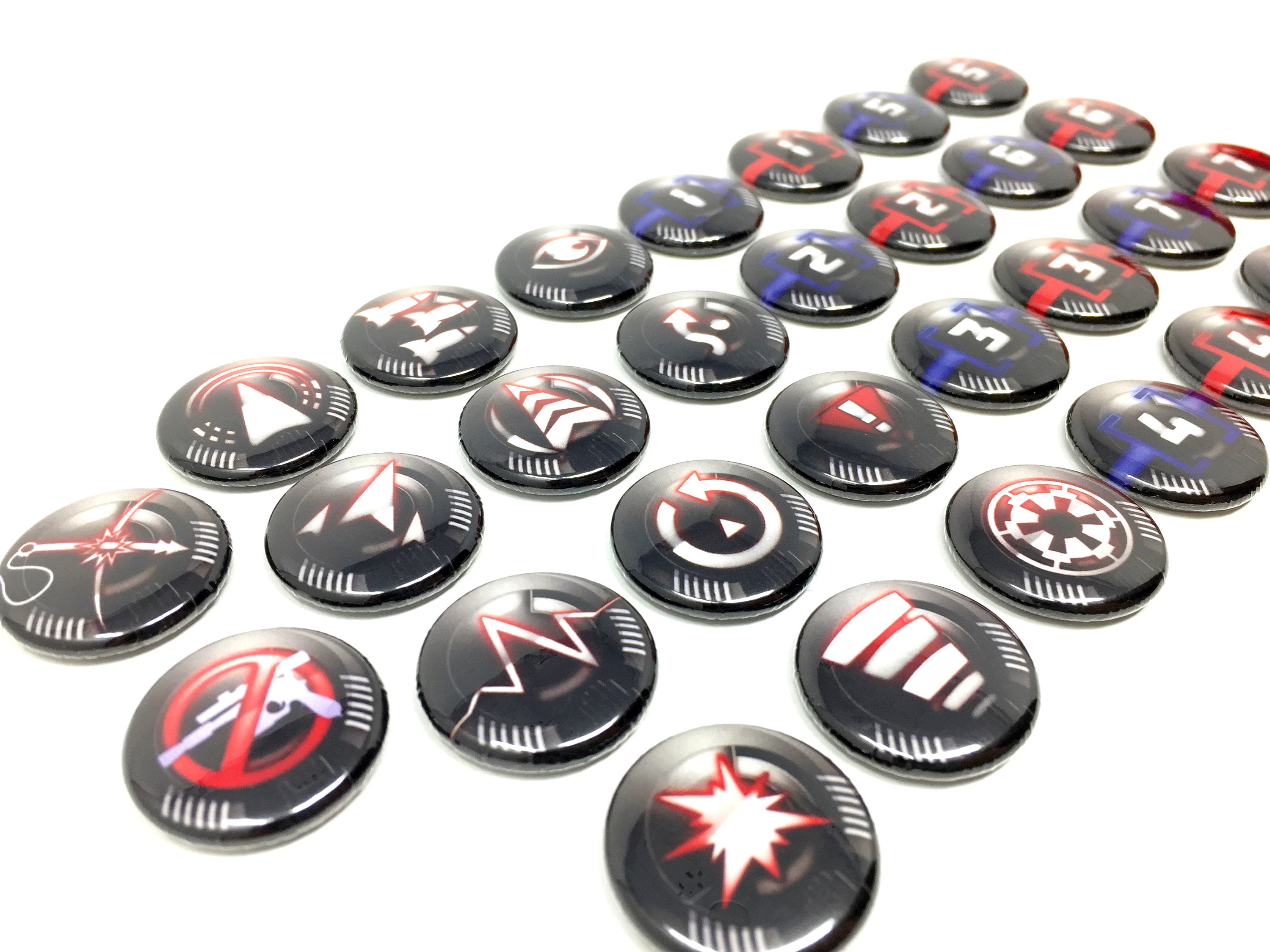 The TWIN ION V3 Style of X-wing Tokens Compatible With Star - Etsy