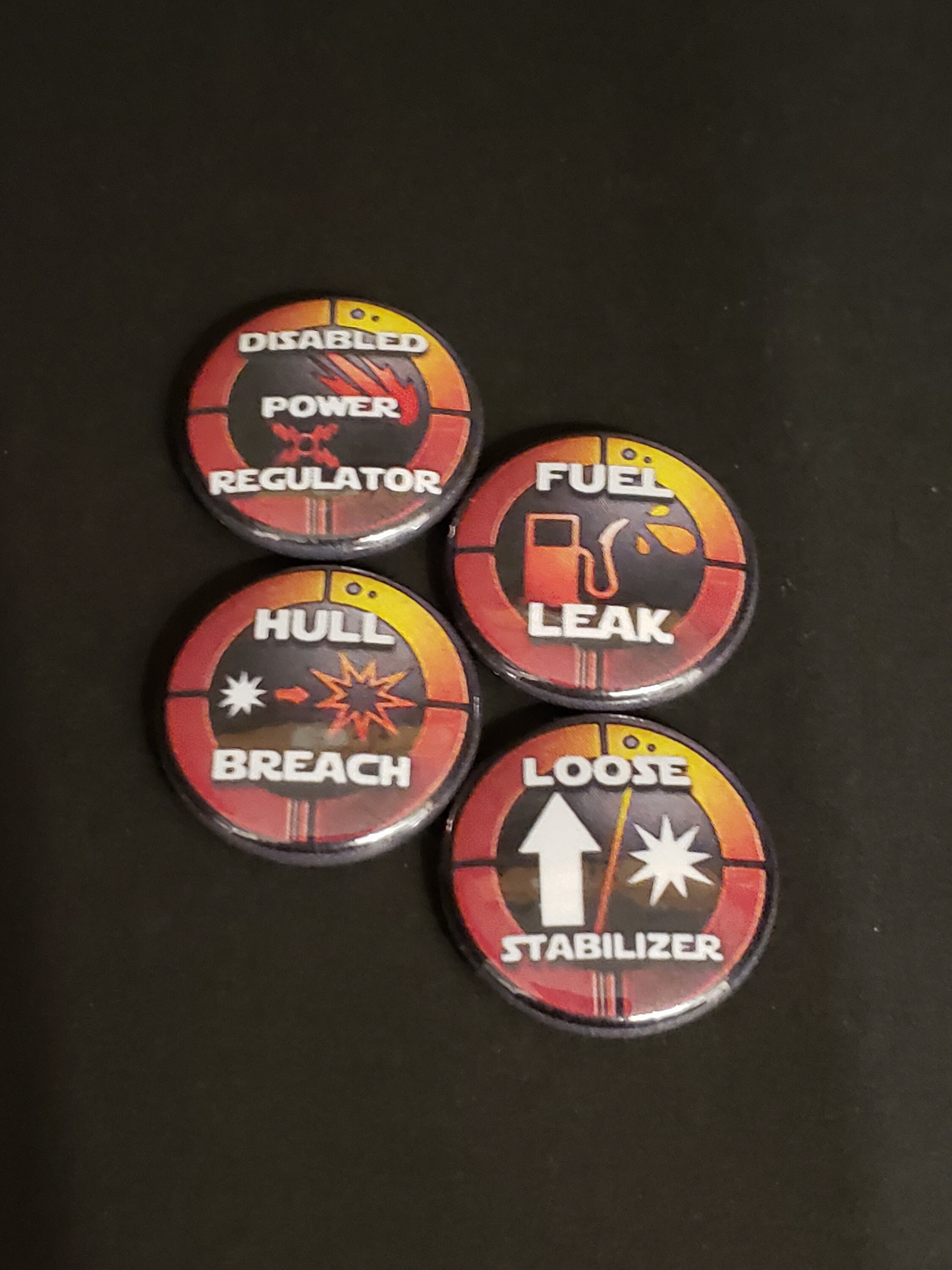 The CRITICAL HITS Style of X-wing Tokens Compatible With Star | Etsy