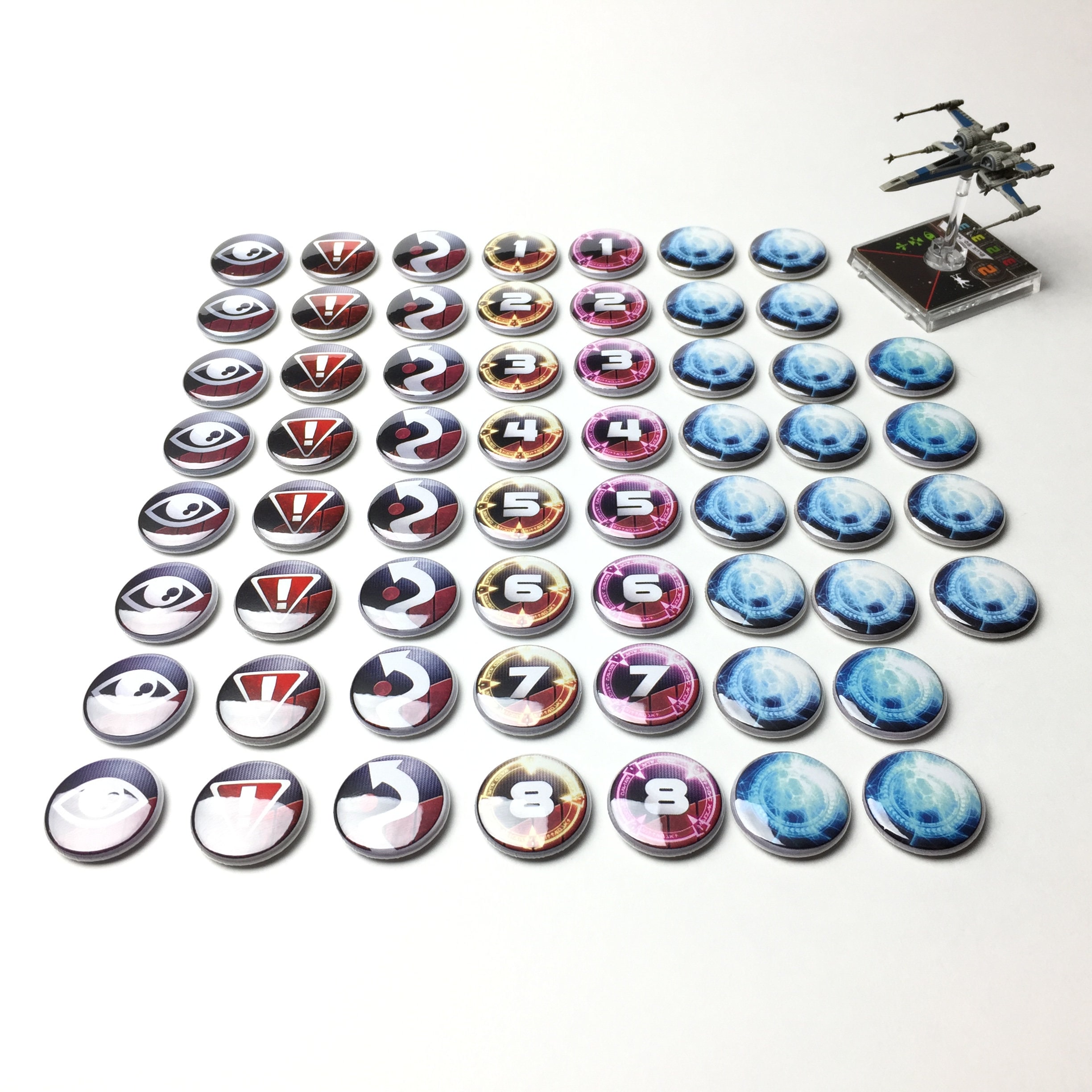 The MASS V2 Style of X-wing Tokens Compatible With Star Wars | Etsy