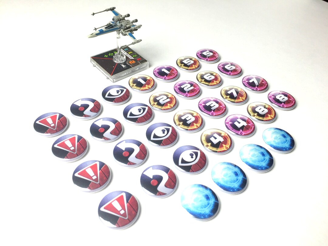 The MASS V2 Style of X-wing Tokens Compatible With Star Wars 2.0 ...
