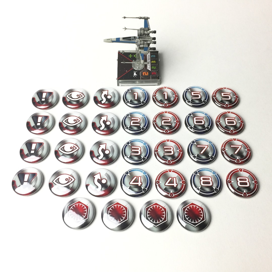 The PHASMIC V3 Style of X-wing Tokens Compatible With Star Wars 2.0 ...