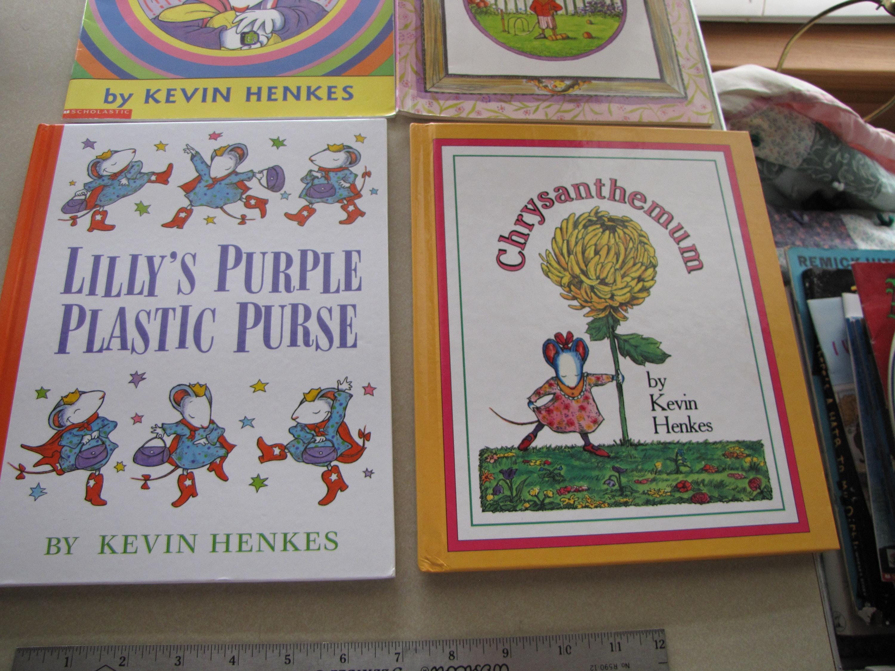 4-kevin Henkes Children's Books, Lilly's Purple Plastic Purse/ Wemberly ...